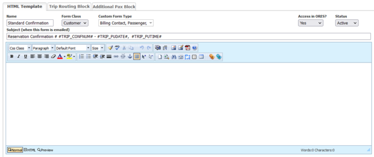 Using Custom Forms - Limo Anywhere