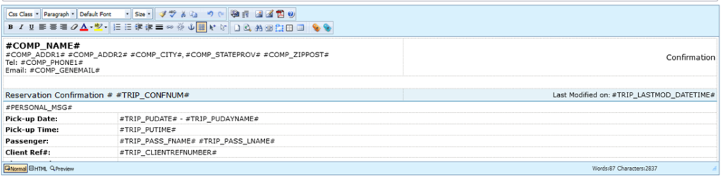 Using Custom Forms - Limo Anywhere